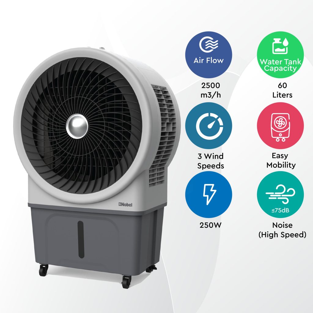 Nobel 60 Ltrs Water Tank Air Cooler NAC1111 – General Cool Air Conditioners